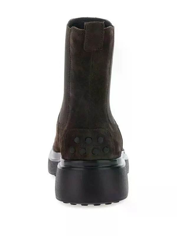 TOD'S Elastic-panel Chelsea Boots - Brown
