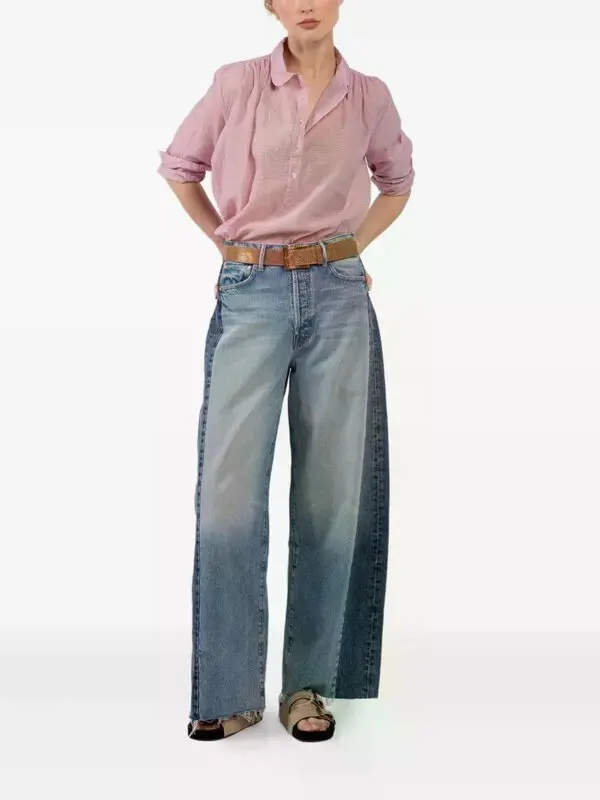 MOTHER Patchwork Panel High-waist Jeans