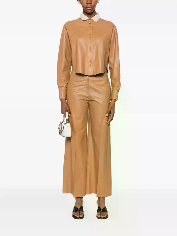 FORTE_FORTE Leather Shirt
