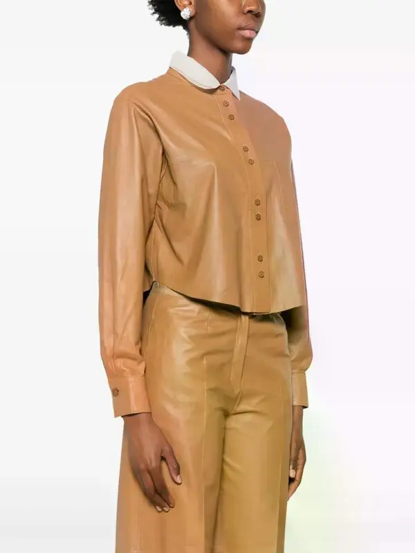FORTE_FORTE Leather Shirt