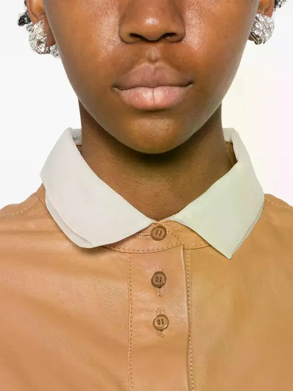 FORTE_FORTE Leather Shirt