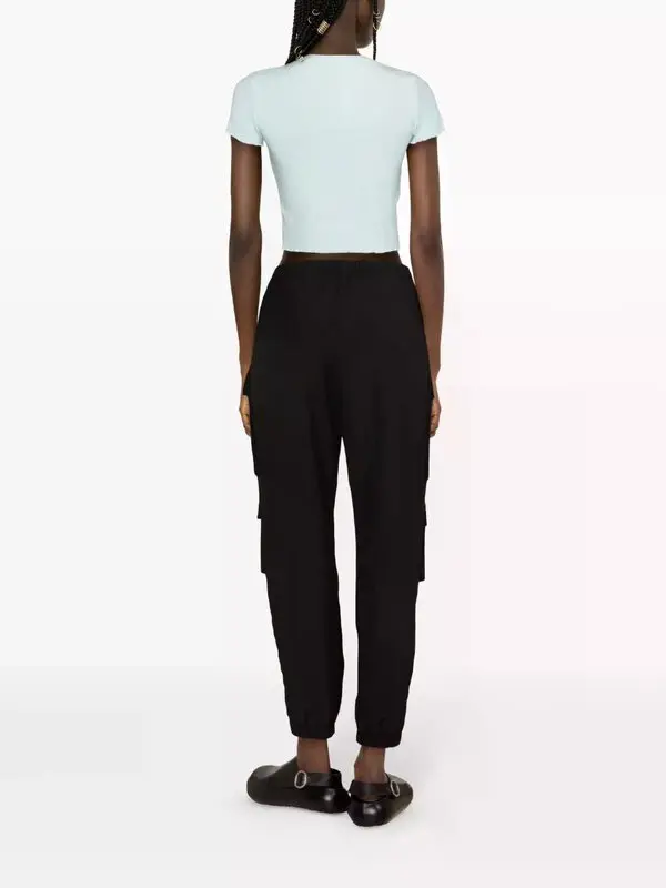 Moschino Logo-appliqué Cropped T-shirt