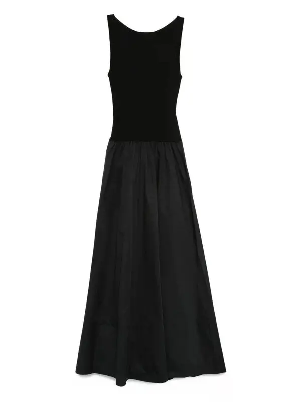 ST. AGNI Paneled Ribbed Maxi Dress