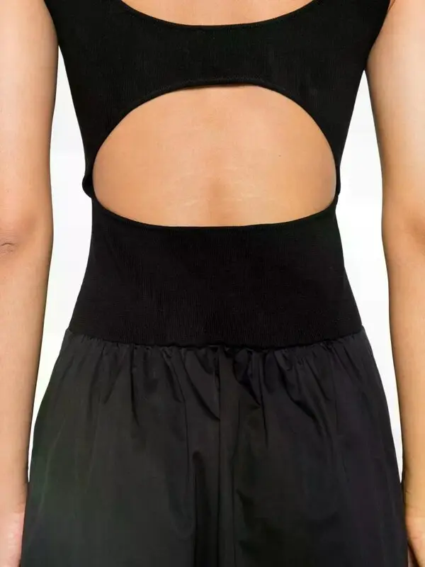 ST. AGNI Paneled Ribbed Maxi Dress