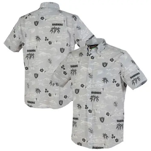 Reyn Spooner Las Vegas Raiders Kekai Performance Button-down Shirt