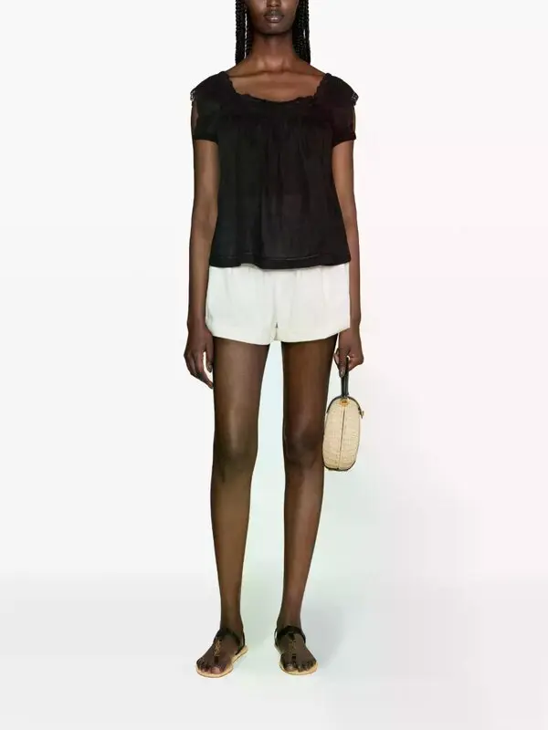 DÔEN Aphra Crochet-trim Blouse