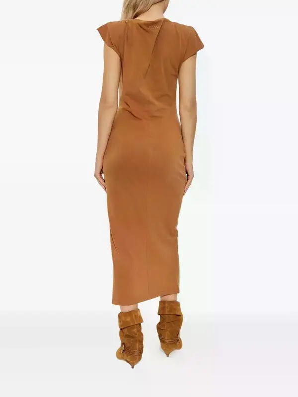 Isabel Marant Étoile Nadela Side-split Draped Midi Dress - Brown