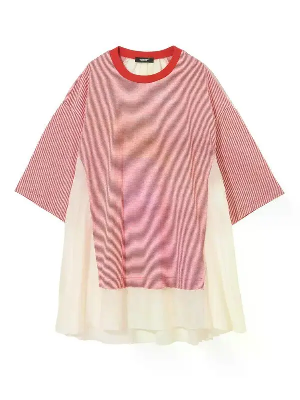 Undercover Striped Panelled Pullover