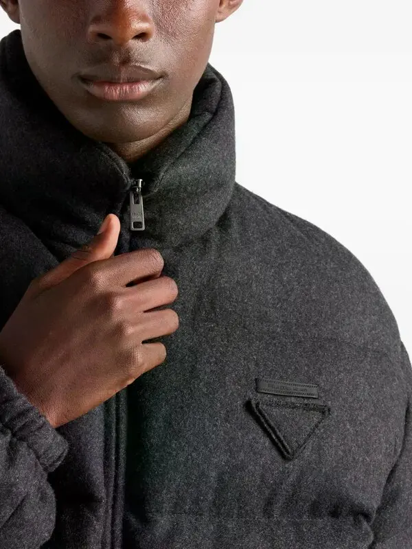 Prada Cashmere Down Jacket - Grey
