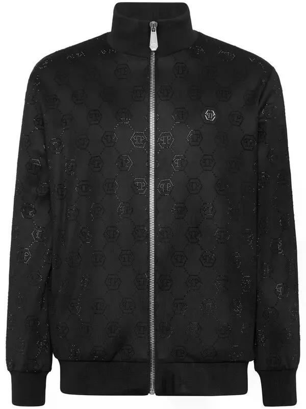 Philipp Plein Monogram-embellished Jacket - Black