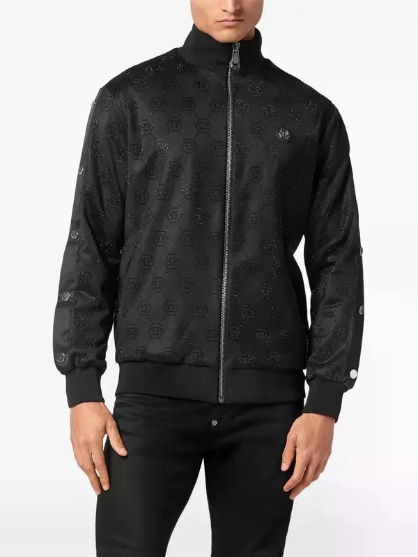 Philipp Plein Monogram-embellished Jacket - Black