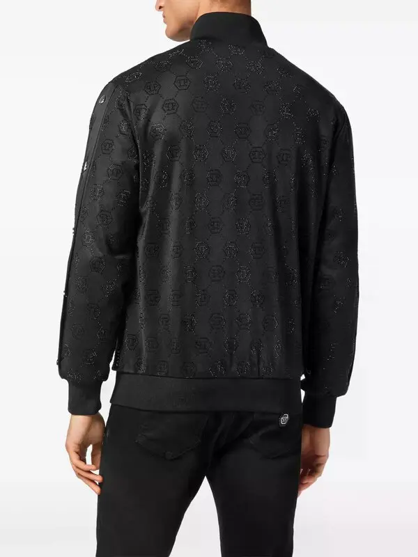 Philipp Plein Monogram-embellished Jacket - Black