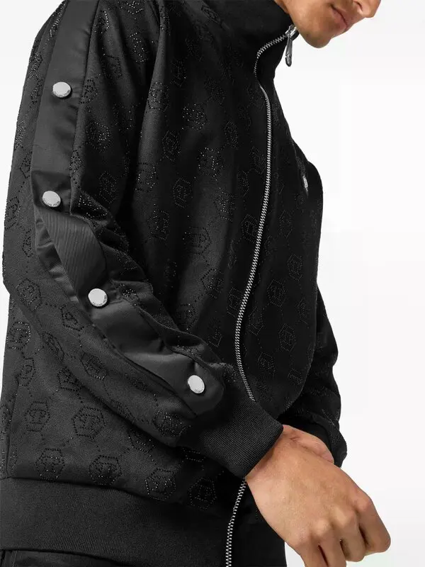 Philipp Plein Monogram-embellished Jacket - Black