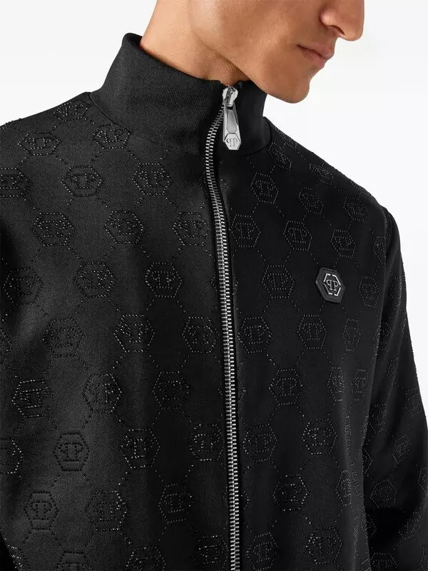 Philipp Plein Monogram-embellished Jacket - Black