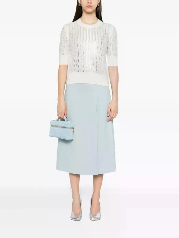 Ermanno Scervino Pleat-detailed Midi Skirt