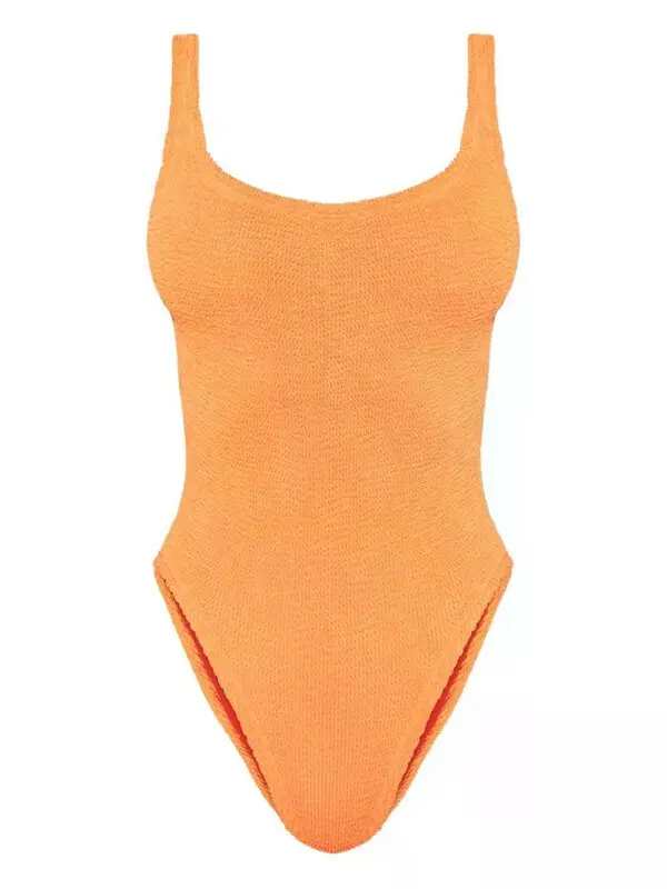 Hunza G Square-neck Swimsuit - Orange