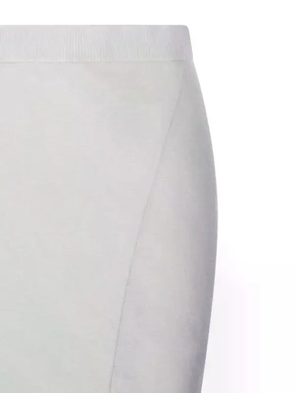Max Mara Ribbed Wrap-effect Midi Skirt