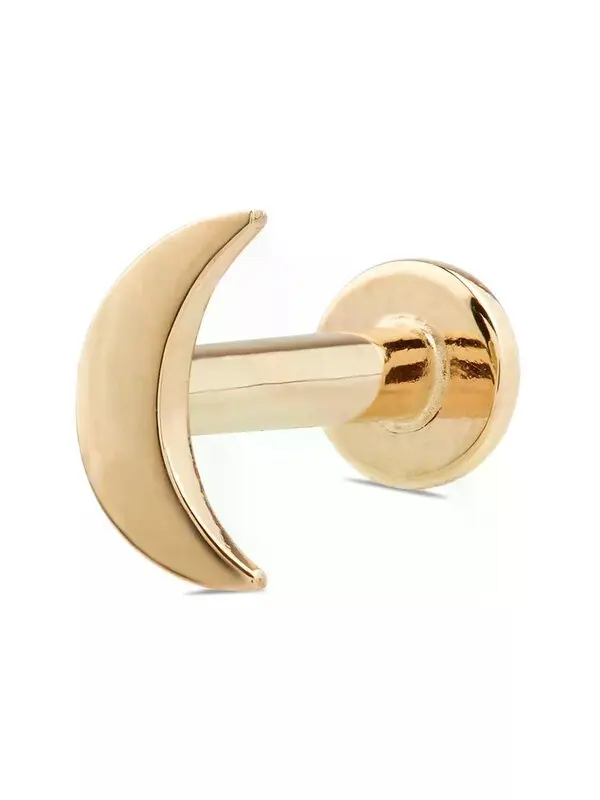 OTIUMBERG 14kt Yellow Moon Single Stud Earring
