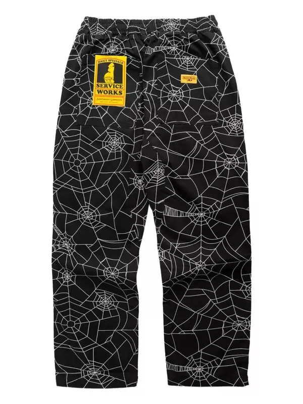 SERVICE WORKS Spiderweb-pattern Trousers