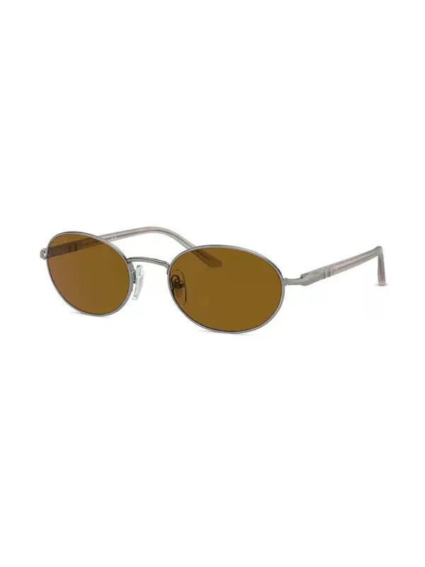 Persol Oval Frame Sunglasses - Silver