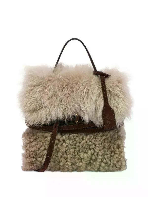 Moschino Shearling Tote Bag