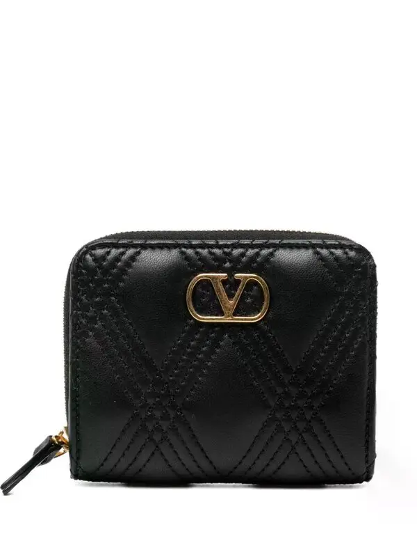 Valentino Garavani Quiltie 67 Wallet - Black