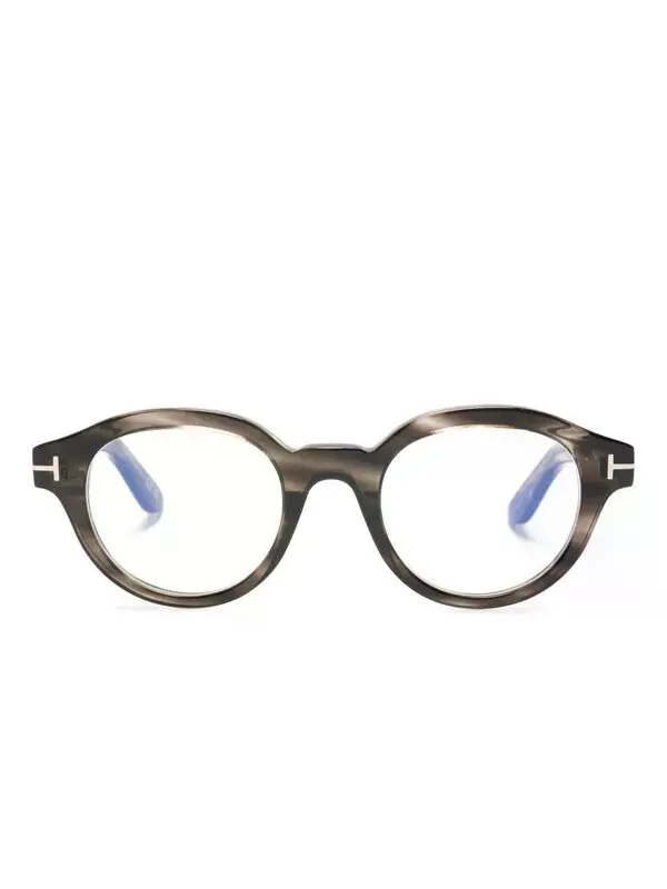 TOM FORD Round-frame Glasses - Brown