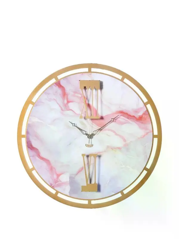 ARTI & MESTIERI Roman-numeral Marble Clock - Gold