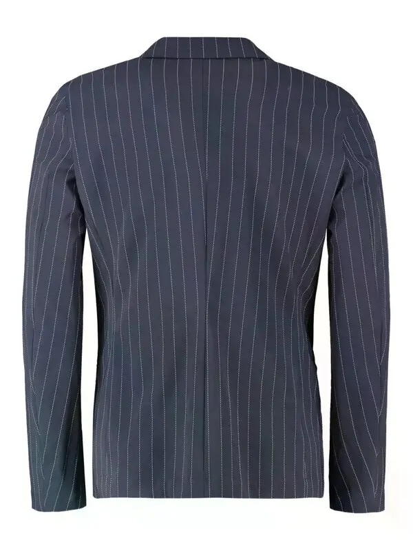 THE (ALPHABET) Stripe-pattern Single-breasted Blazer