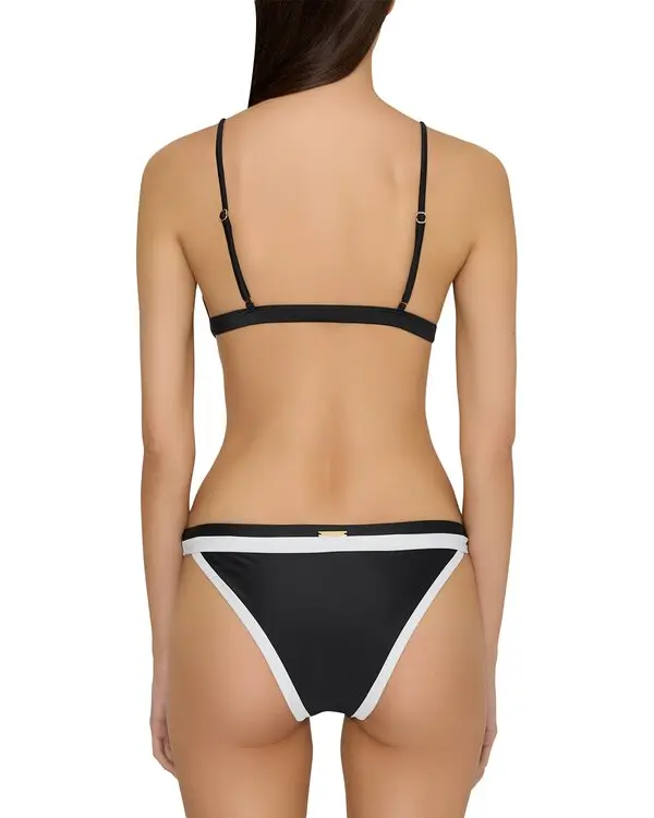 MILLY Positano Colorblock Bikini Top