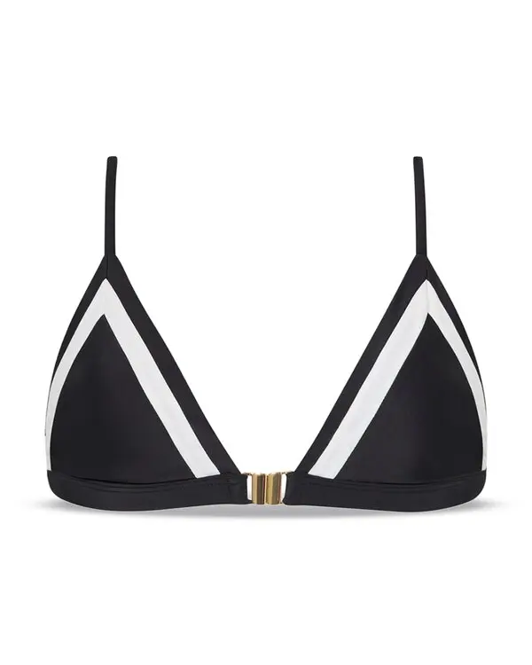 MILLY Positano Colorblock Bikini Top