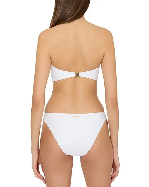 MILLY Margot Bikini Bottom - White