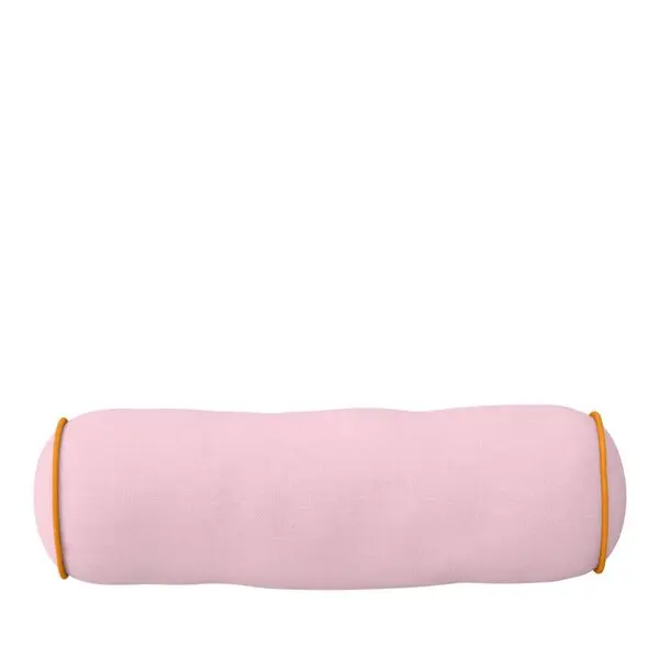 LAURA PARK Two Toned Round Bolster Pillow, Twin 24