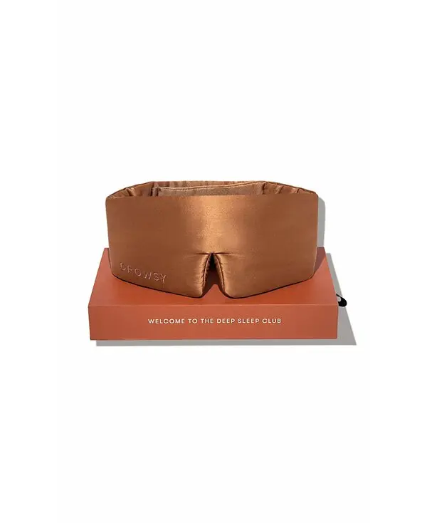 DROWSY Silk Sleep Mask - Dark Orange
