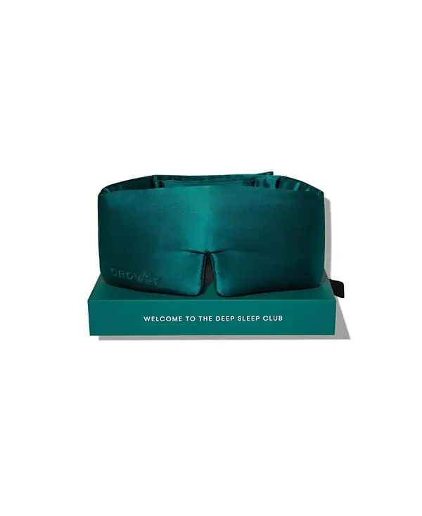 DROWSY Silk Sleep Mask - Medium Green