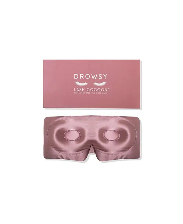 DROWSY Silk Eyelash Protecting Sleep Mask - Dark Pink