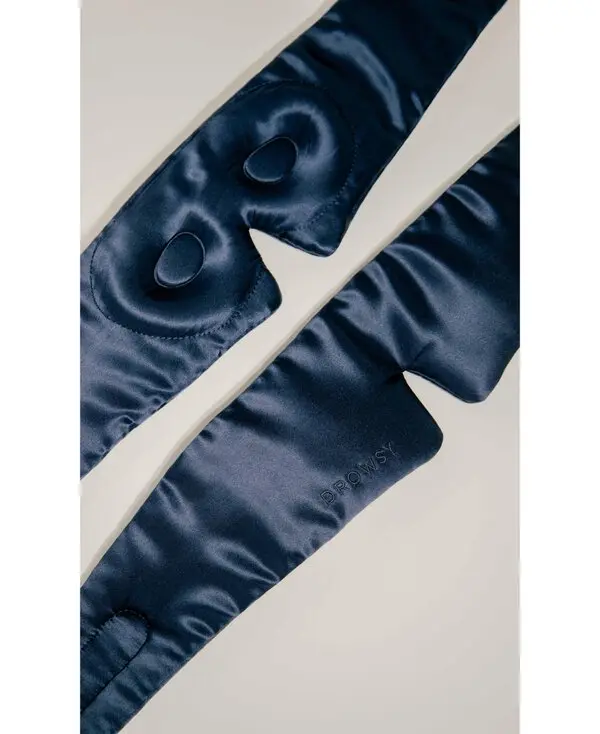 DROWSY Silk Eyelash Protecting Sleep Mask - Navy