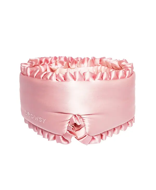 DROWSY Sleep In The City Silk Sleep Mask - Powder Pink