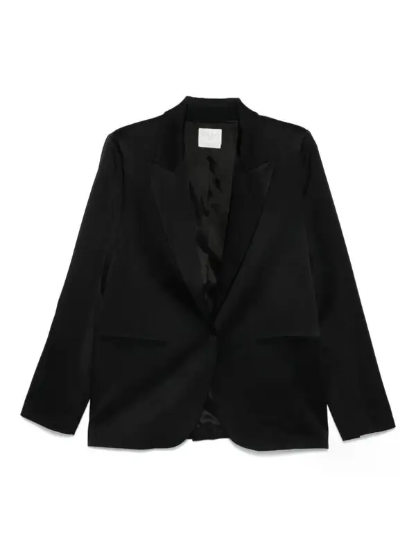 FORTE_FORTE Single-breasted Blazer - Black