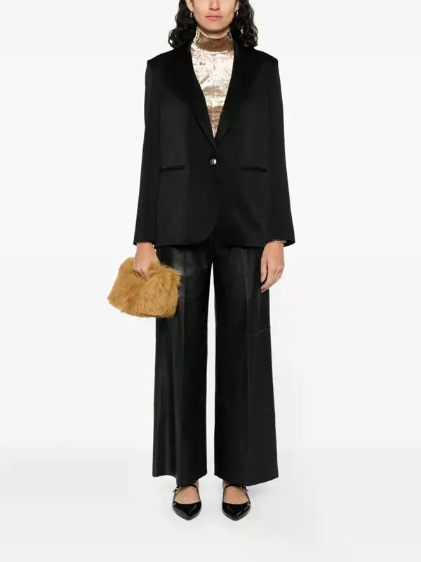 FORTE_FORTE Single-breasted Blazer - Black