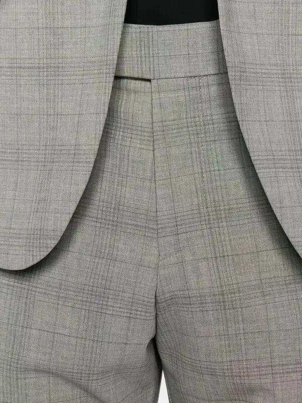BOSS Checked Suit - Grey