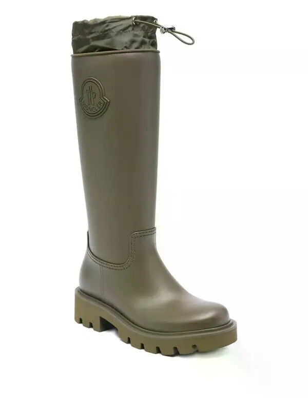 Moncler Pull-tab Logo Rain Boots - Green