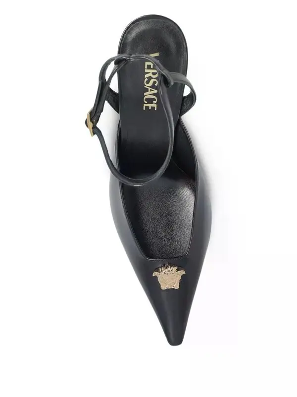 Versace 85mm Medusa-embellished Pointed-toe Pumps