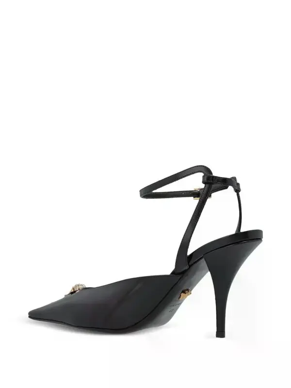 Versace 85mm Medusa-embellished Pointed-toe Pumps