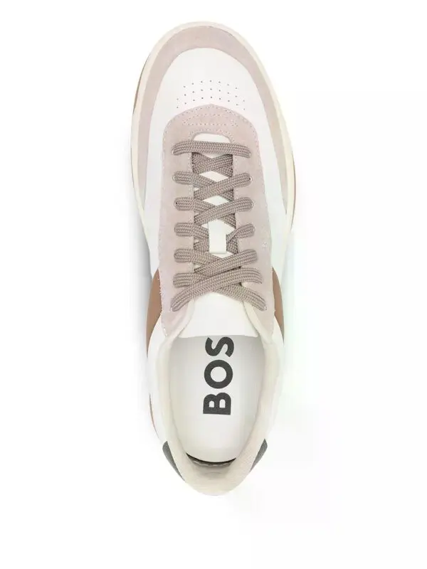BOSS Panelled Leather Sneakers
