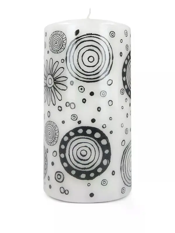 10 CORSO COMO Circle-print Candle - White