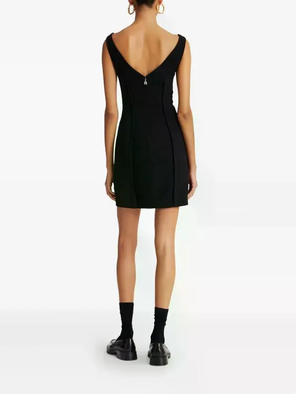 ROTATE BY BIRGER CHRISTENSEN Rose-buttoned Mini Dress