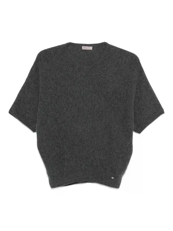 Herno Short-sleeve Cashmere Top