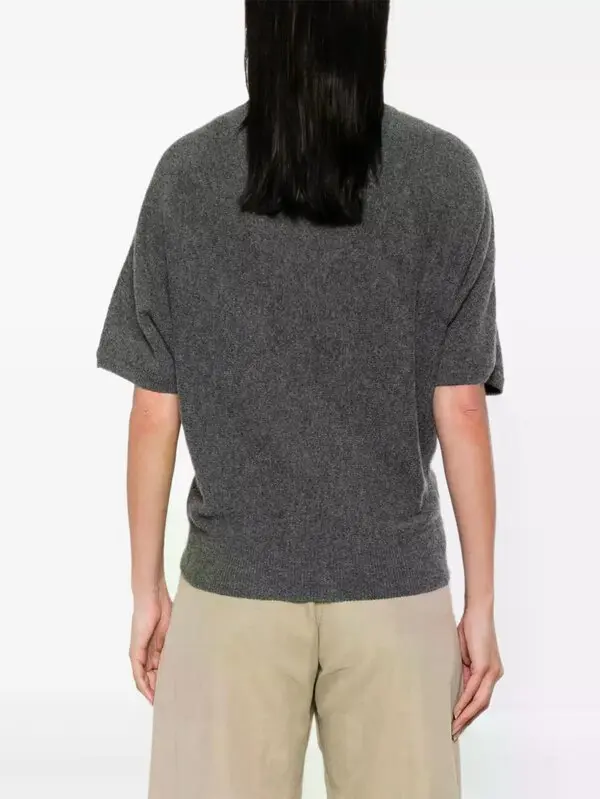 Herno Short-sleeve Cashmere Top