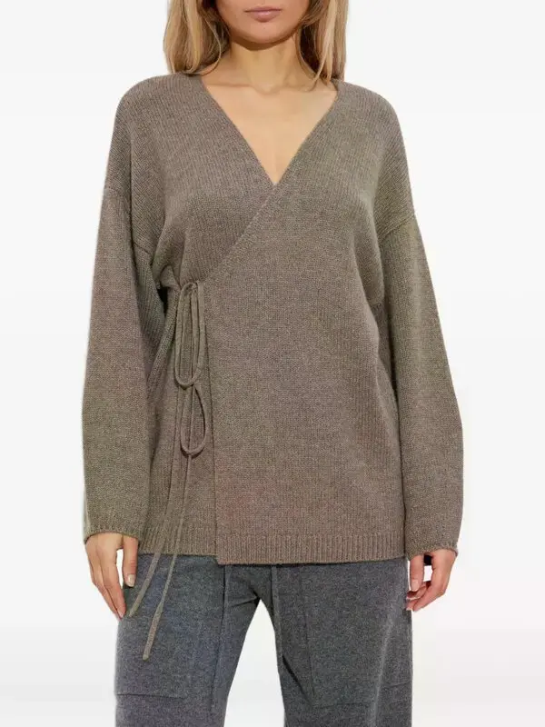 LISA YANG Tie-front Wrap Cardigan